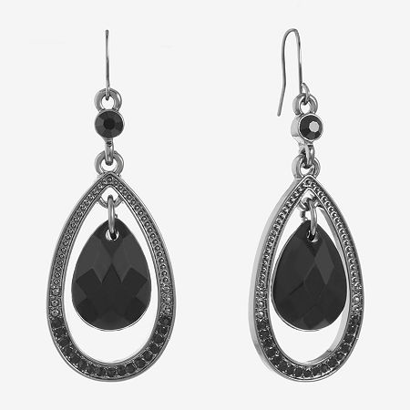 Click here for Mixit Black Womens Black Drop Earrings  One Size... prices