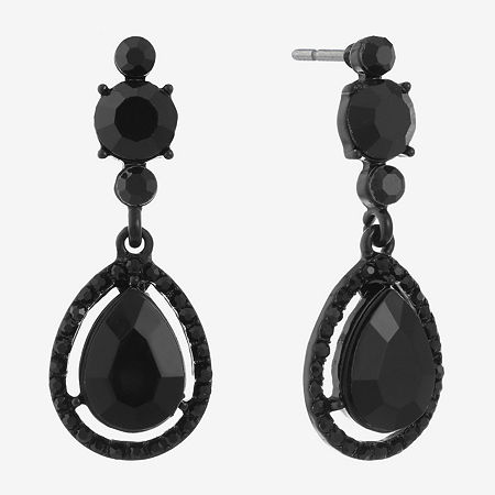 Click here for Mixit Black Womens Black Drop Earrings  One Size... prices