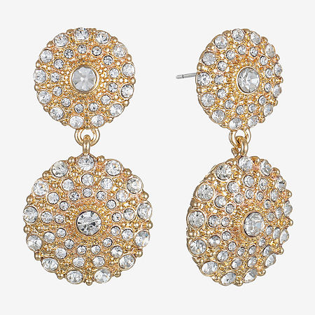 Click here for Monet Gold-Tone Crystal Double Drop Earrings  One... prices