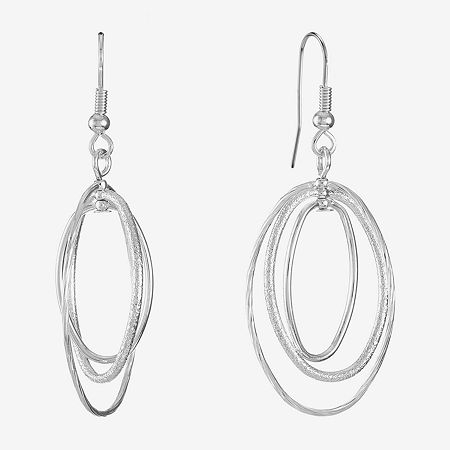 Click here for Liz Claiborne Silver-Tone  Orbital Drop Earrings... prices