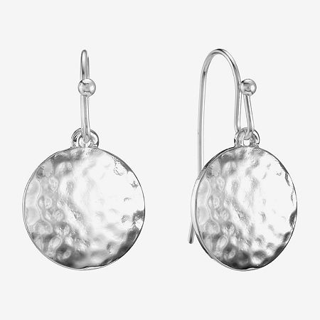 Click here for Liz Claiborne Silver-Tone Round Drop Earrings  One... prices