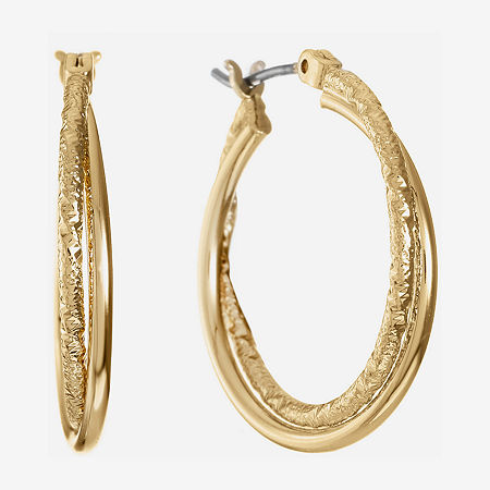 Click here for Monet Gold-Tone Small Twist Hoop Earrings  One Siz... prices
