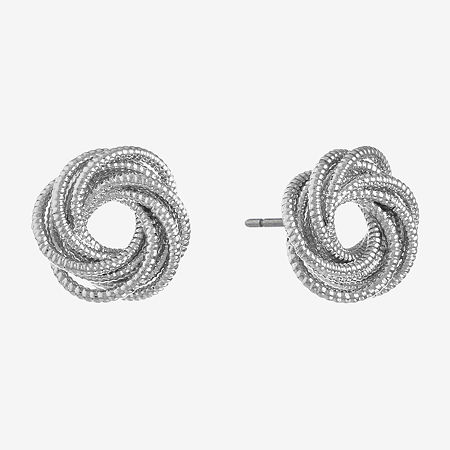 Click here for Monet Jewelry Silver Tone Button 14mm Stud Earring... prices