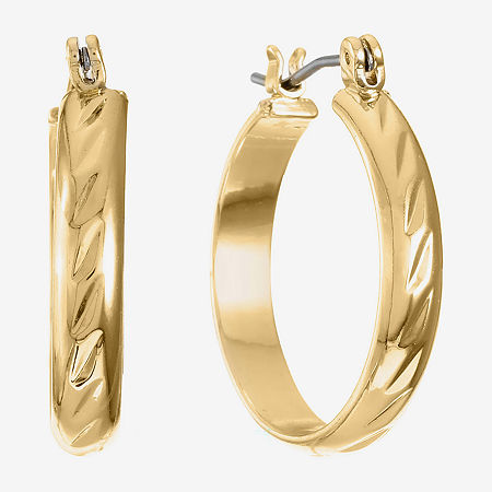 Click here for Monet Gold-Tone Small Oval Hoop Earrings  One Size... prices