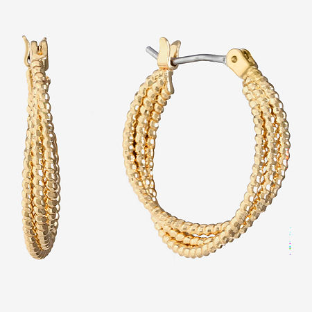 Click here for Monet Jewelry Gold Tone Twist Womens 22mm Hypoalle... prices