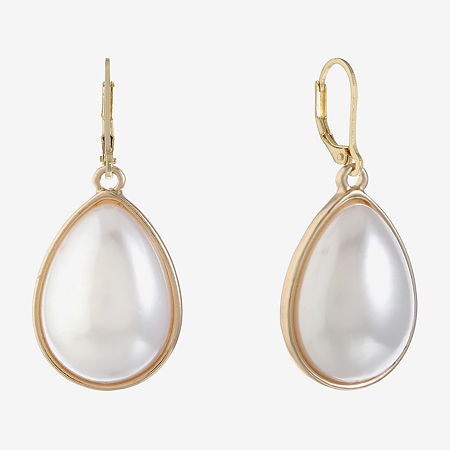 Click here for Monet Jewelry Womens White Simulated Pearl Drop Ea... prices
