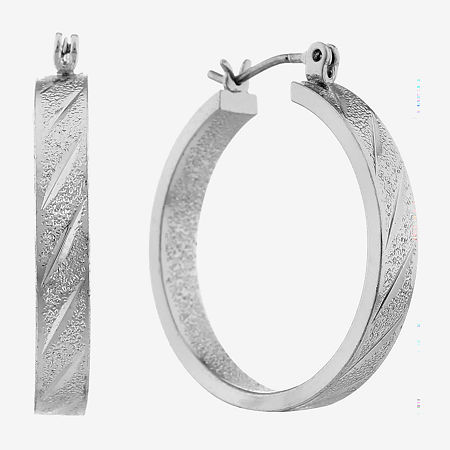 Click here for Liz Claiborne Womens 25.4mm Hypoallergenic Hoop Ea... prices