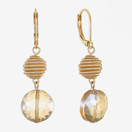 Click here for Monet Yellow Stone Gold-Tone Double-Drop Earrings... prices