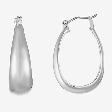 Click here for Liz Claiborne Hoop Earrings Silvertone  One Size... prices