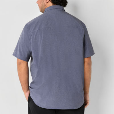 Stylus Mens Short Sleeve Regular Fit Big and Tall Button-Down Shirt ...