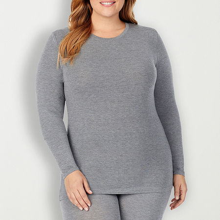 Click here for Cuddl Duds Womens Softwear-Plus Crew Neck Long Sle... prices