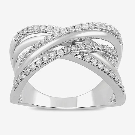 Click here for Womens 1/2 CT. T.W. Lab Grown White Diamond Sterli... prices