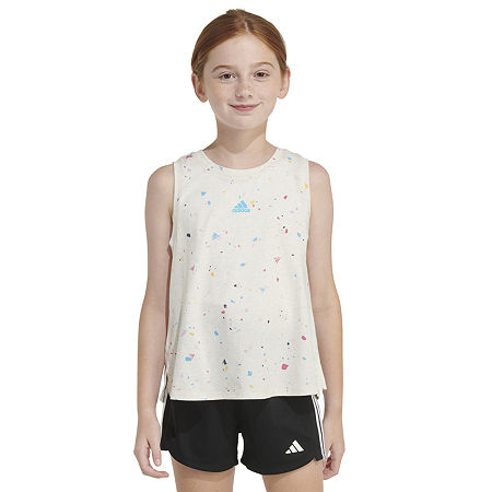 Click here for adidas Big Kid Girls Crew Neck Embroidered Sleevel... prices