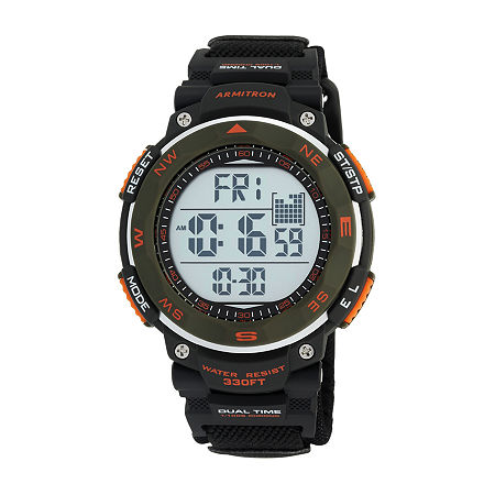 Click here for Armitron Mens Digital Black Strap Watch 40/8377dgn... prices