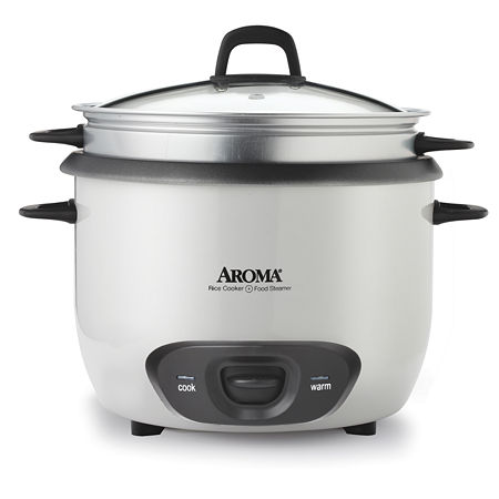 Aroma Arc-743-1NG 6-Cup Pot Style Rice Cooker - White