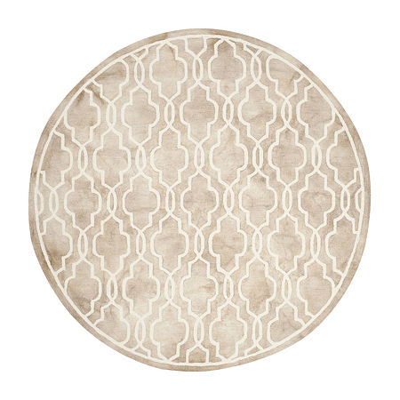 Click here for Safavieh Dip Dye Collection Jalen Geometric Round... prices