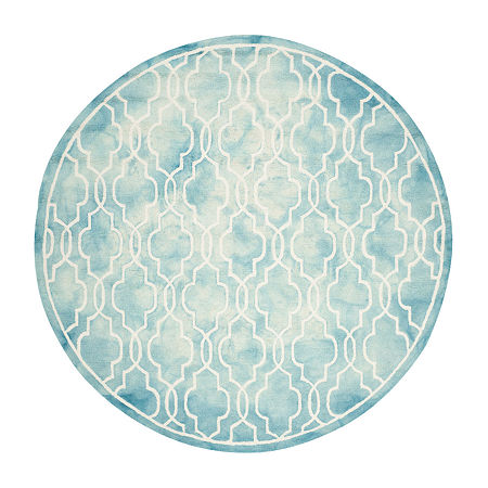 Click here for Safavieh Dip Dye Collection Jalen Geometric Round... prices