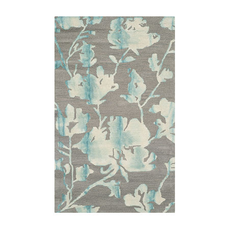 Safavieh Dip Dye Collection Jessie Floral Area Rug  One Size  Multiple Colors