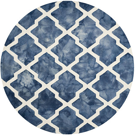 Click here for Safavieh Dip Dye Collection Petra Geometric Round... prices
