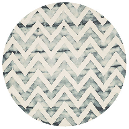 Click here for Safavieh Dip Dye Collection Ronnie Chevron Round A... prices