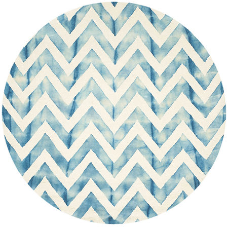 Click here for Safavieh Dip Dye Collection Ronnie Chevron Round A... prices