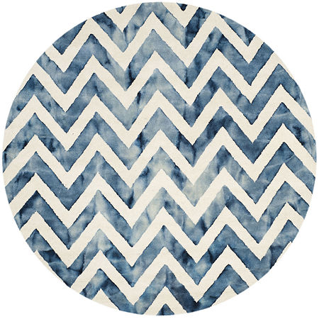 Click here for Safavieh Dip Dye Collection Ronnie Chevron Round A... prices