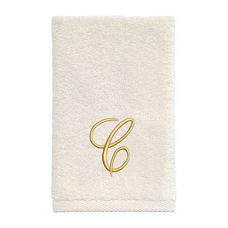 Click here for Avanti Premier Script Monogram Ivory/Gold Bath Tow... prices