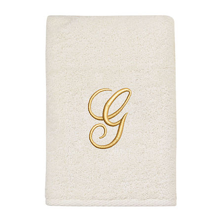 Click here for Avanti Monogram Initial Script Ivory & Gold Bath T... prices