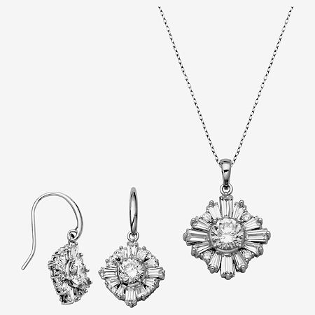 Click here for 100 Facets by DiamonArt Cubic Zirconia 2-pc Drop E... prices