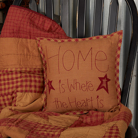 Click here for VHC Brands Ninepatch Star Square Throw Pillow  One... prices
