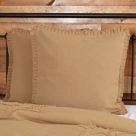Click here for VHC Brands Veranda Burlap Natural Reversible Euro... prices