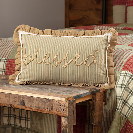Click here for VHC Brands Cottage Path 14x22 Lumbar Pillow  One S... prices
