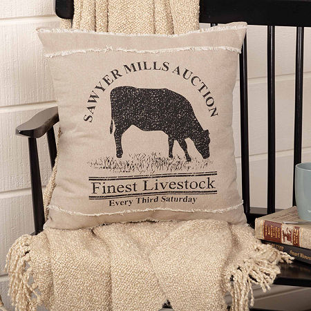 Click here for VHC Brands Miller Farm 18x18 Throw Pillow  One Siz... prices