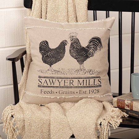 Click here for VHC Brands Miller Farm Poultry 18x18 Throw Pillow... prices