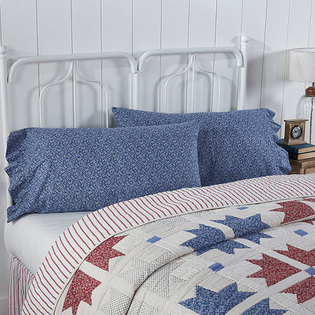 Click here for VHC Brands Celebration Pillowcases  One Size  Blue prices