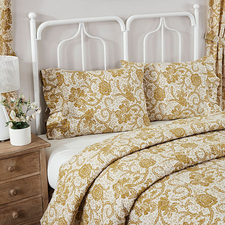 Click here for VHC Brands Dorset Pillowcases  One Size  Yellow prices
