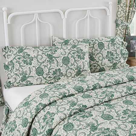 Click here for VHC Brands Dorset Pillowcases  One Size  Green prices