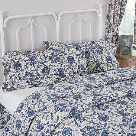 Click here for VHC Brands Dorset Pillowcases  One Size  Blue prices