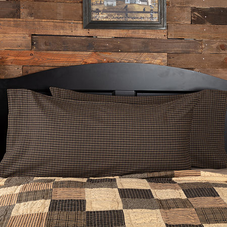 Click here for VHC Brands Kettle Grove Pillowcases  One Size  Bla... prices