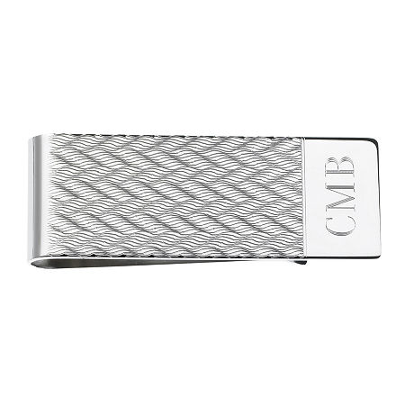 Click here for Personalized Zigzag Pattern Money Clip  One Size... prices