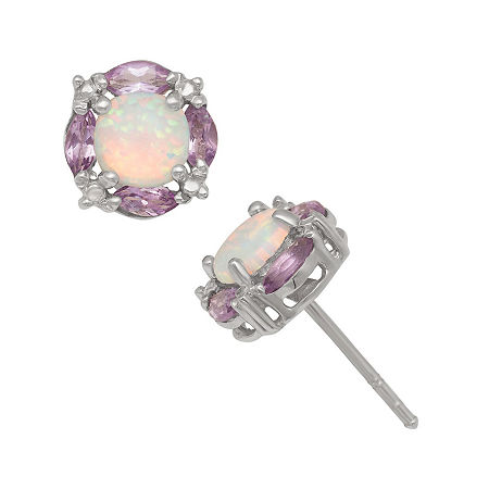 Click here for Simulated Opal & Genuine Amethyst Sterling Silver... prices