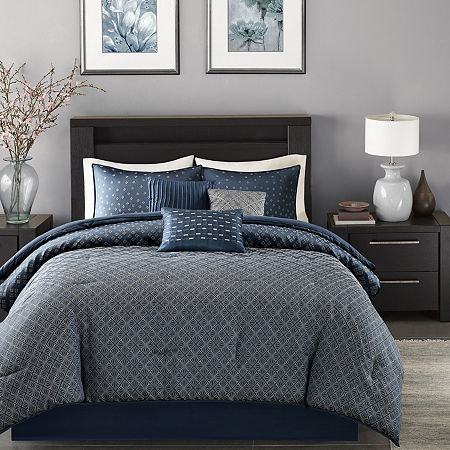Click here for Madison Park Biloxi Jacquard Geometric 7-Pc. Comfo... prices