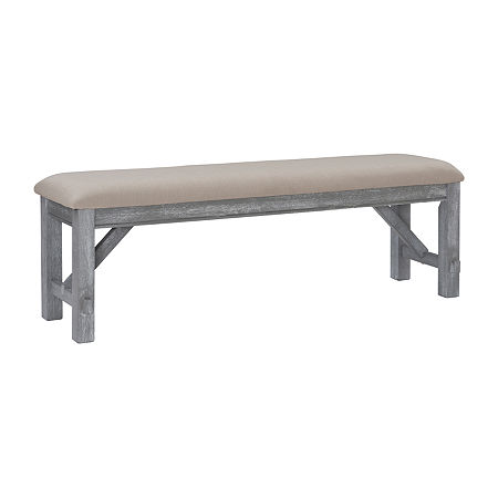 Click here for Haverford Upholstered Dining Bench  One Size  Gray prices
