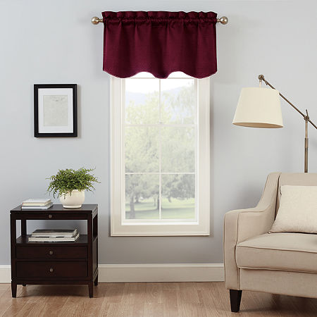 Click here for Eclipse Canova Rod-Pocket Valance  One Size  Red prices