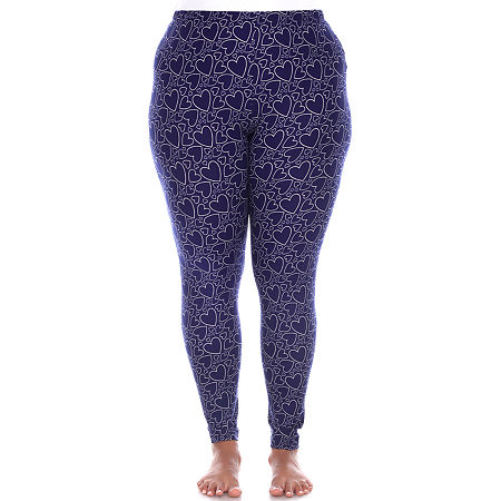 Click here for Plus Size White Mark High-Rise Heart Print Legging... prices