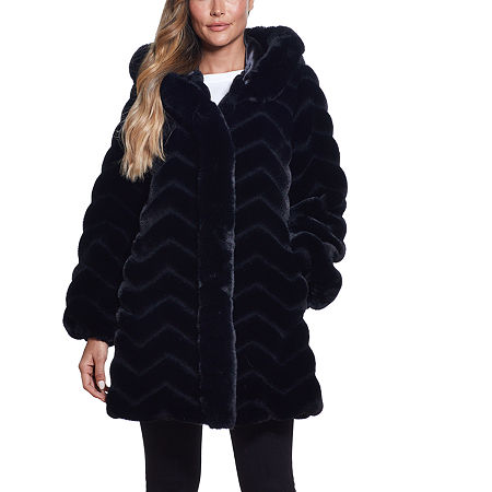 Click here for Gallery Womens Faux Fur Hooded Heavyweight Coat  S... prices