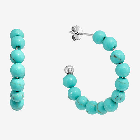 Click here for Silver Treasures Genuine Stone Beaded Womens Sterl... prices