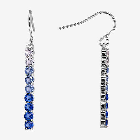 Click here for Sparkle Allure Womens Blue Crystal Pure Silver Ove... prices