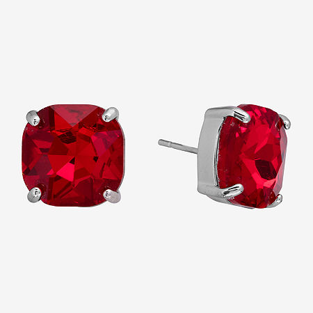 Click here for Sparkle Allure Green Crystal 11.9mm Square Stud Ea... prices