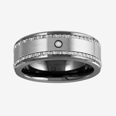 Click here for Mens 6MM Diamond Accent Natural White Diamond Cera... prices